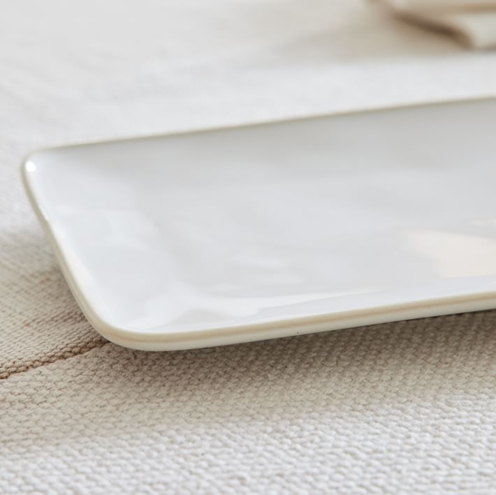 Costa Nova Beja Stoneware Rectangular Tray | West Elm