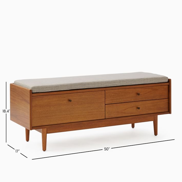 Mid-Century Entryway Bench | West Elm