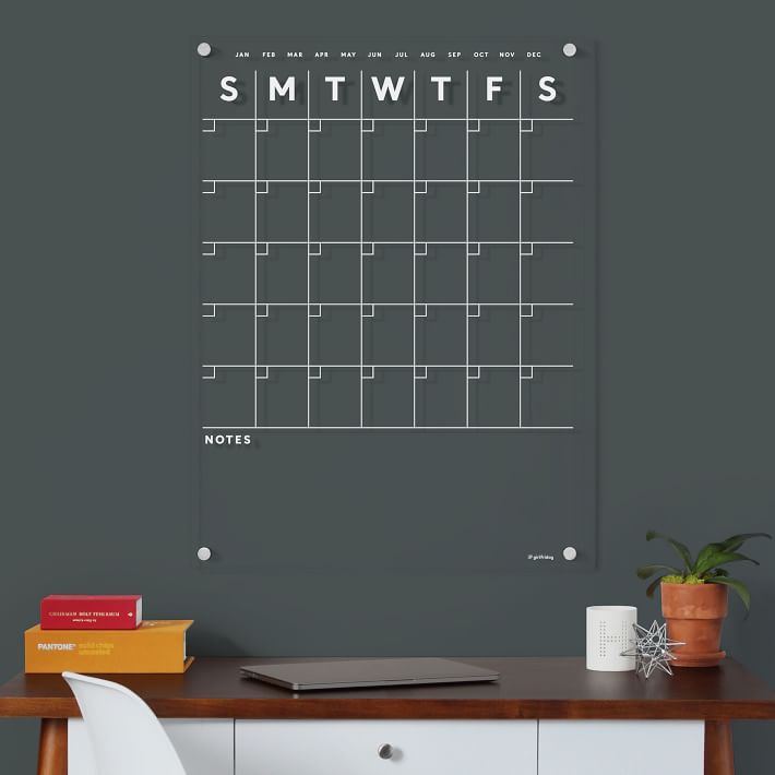 Girl Friday Acrylic Calendar - Bottom Notes | West Elm