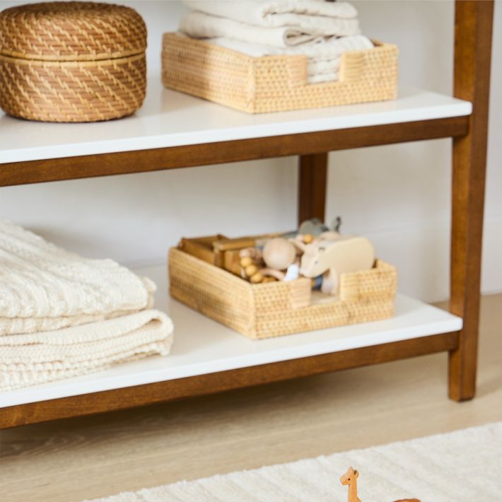 Modern Weave Rattan Round Lidded Baskets | West Elm