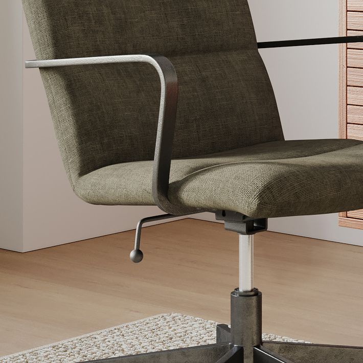 Cooper Mid-Century High-Back Swivel Office Chair | West Elm