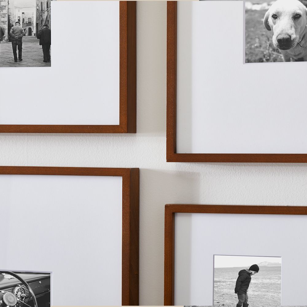 Multi-Mat Wood Gallery Frames - Walnut | West Elm