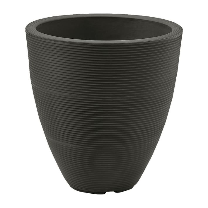 Lightweight Grooved Indoor/Outdoor Bowl Planters | West Elm