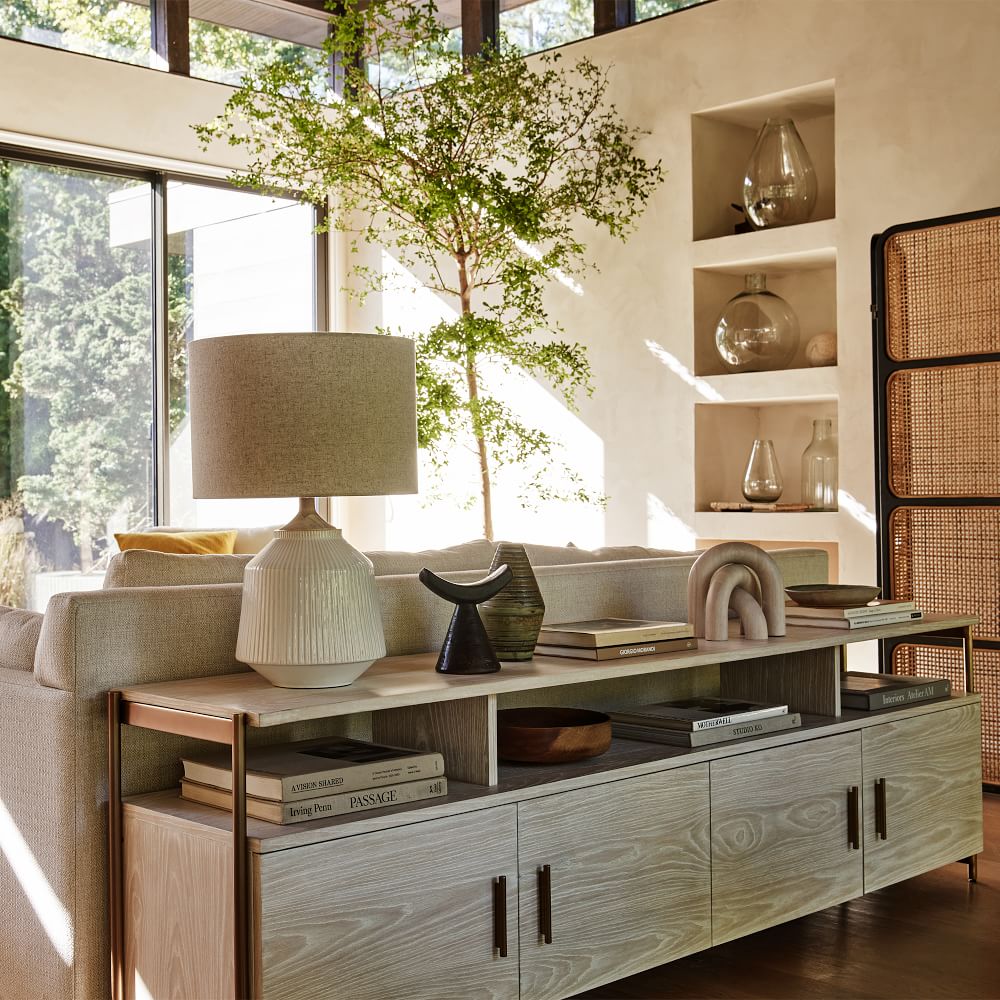 Roar & Rabbit™ Ripple Ceramic Table Lamp (17") | West Elm