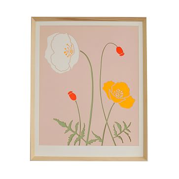 Molly M Framed Wall Print - Iceland Poppy | West Elm