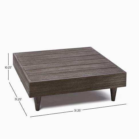 Portside Low Outdoor Coffee Table (31") | West Elm