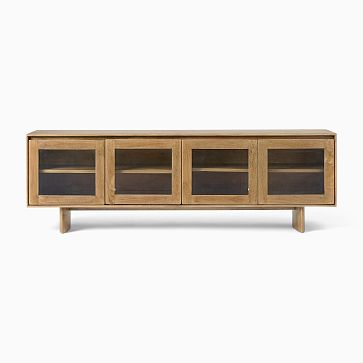 Anton Glass Media Console (68"–80") | West Elm