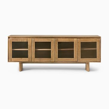Anton Glass Media Console (68"–80") | West Elm