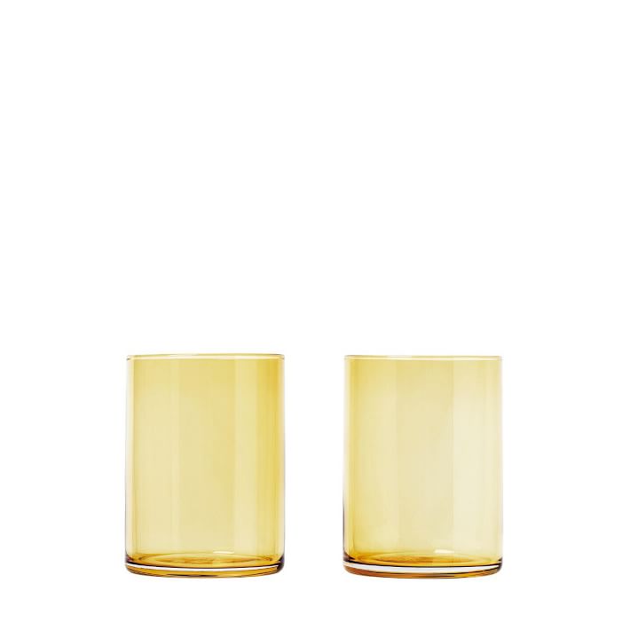 Mera Gold Drinking Glasses (Set of 2) | West Elm