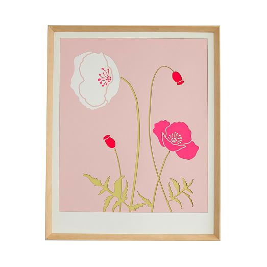 Molly M Framed Wall Print - Iceland Poppy | West Elm