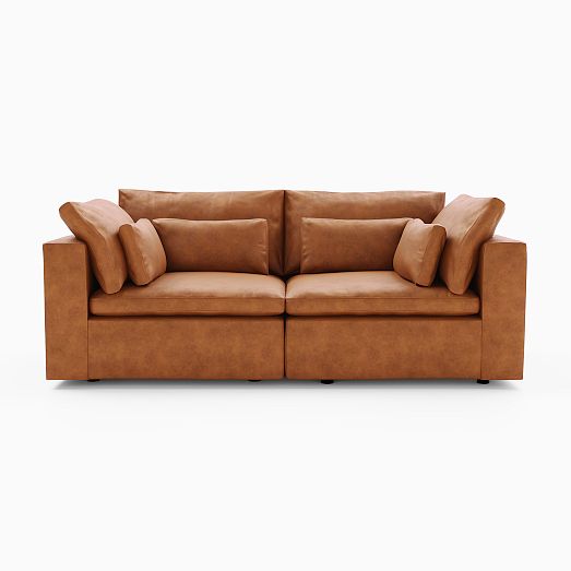 Harmony Modular Leather Multi-Piece Sofa (86") | West Elm