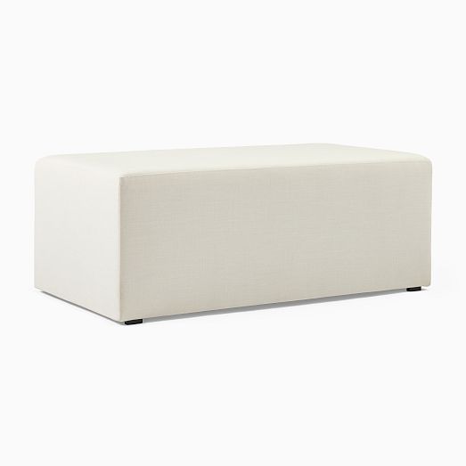Emmett Rectangle Ottoman | West Elm