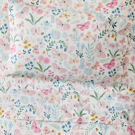 Wildflower Butterfly Sheet Set | West Elm