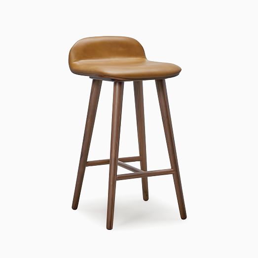 Boulder Leather Counter Stool | West Elm
