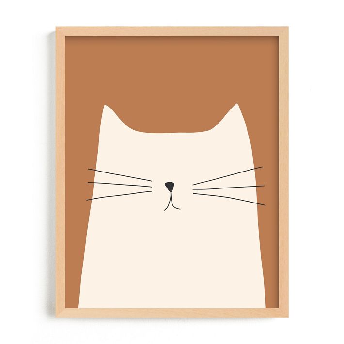 House Cat Framed Wall Art by Minted for West Elm | West Elm