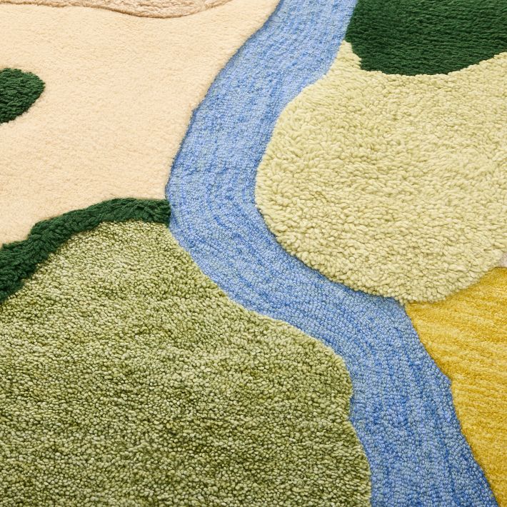 National Geographic Topo Landscape Rug | West Elm