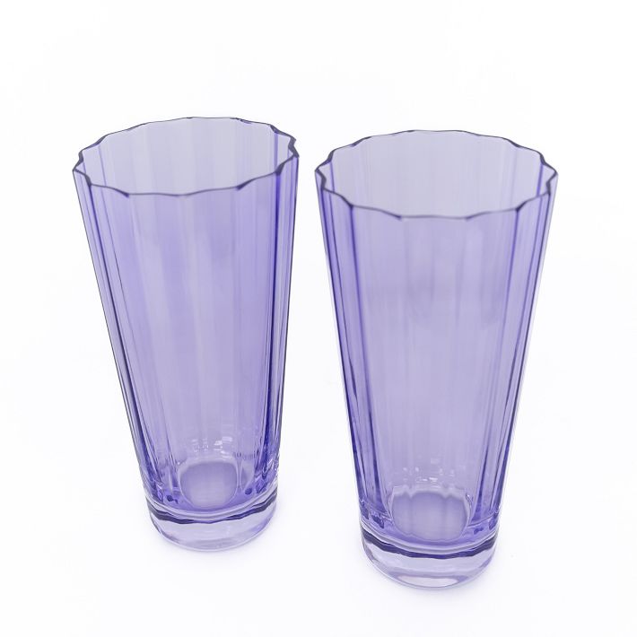 Estelle Colored Glass Sunday Highball Glass Sets | West Elm