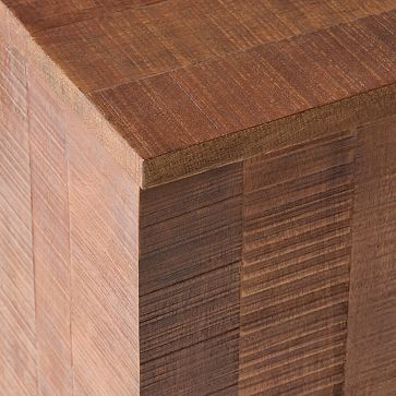 Colin King Wood Box Side Table (20") | West Elm