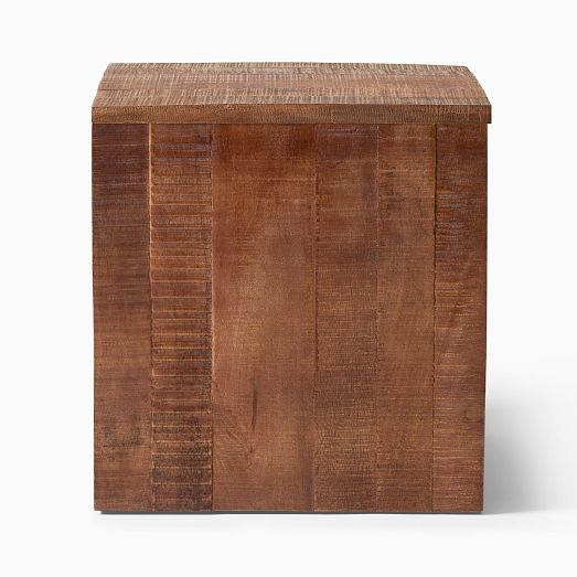 Colin King Wood Box Side Table (20") | West Elm