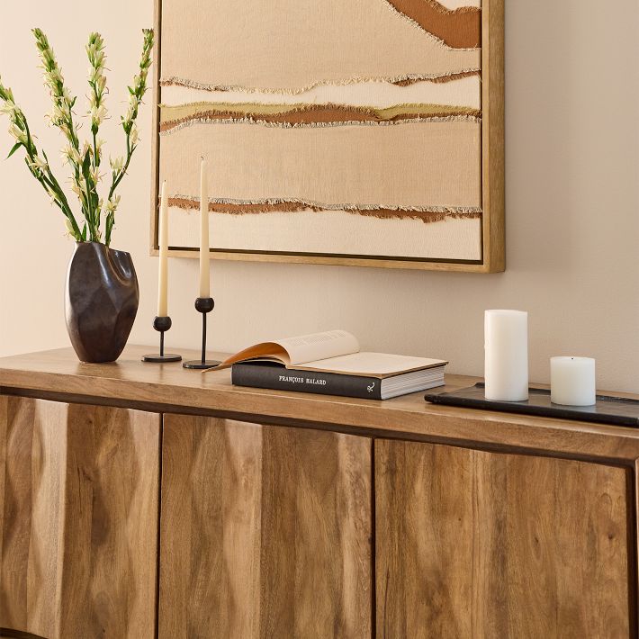 Layered Fabric Framed Wall Art | West Elm