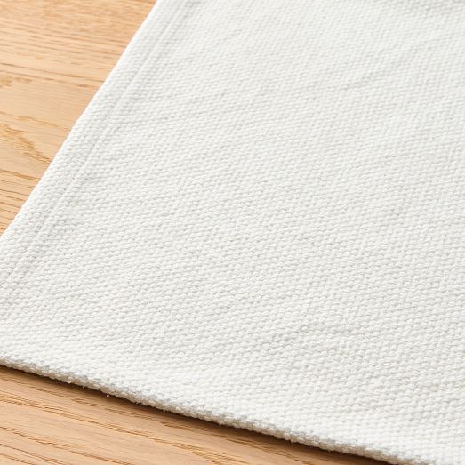 Textured Canvas Cotton Placemat Sets | West Elm