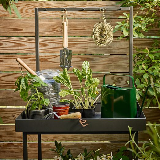 Streamline Metal Potting Station | West Elm