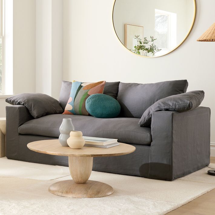 Harmony Modular Skirted Slipcover Sofa (82"–92") | West Elm