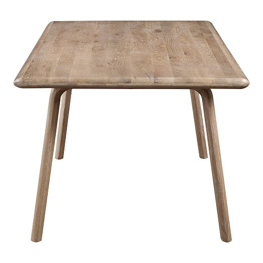 Solid Oak Rectangle Dining Table (88") | West Elm