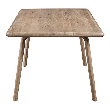 Solid Oak Rectangle Dining Table (88") | West Elm