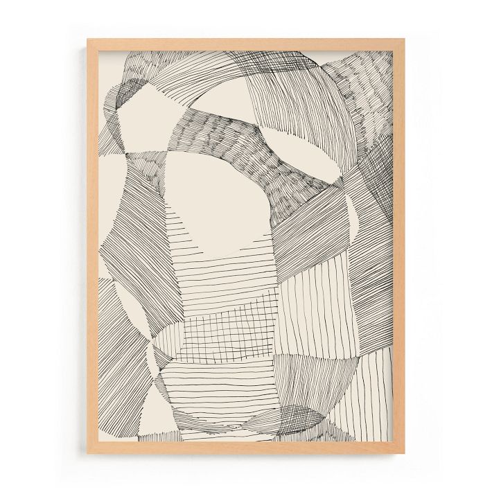 Random Land Framed Wall Art by Minted for West Elm | West Elm