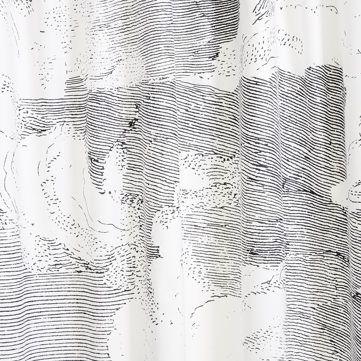 Etched Cloud Shower Curtain | West Elm
