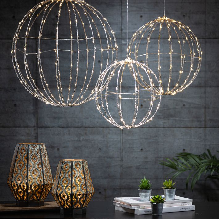 Pre-Lit Sphere | West Elm