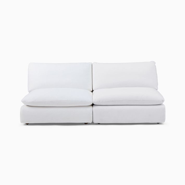 Hampton Modular Armless Sofa (78"–117") | West Elm