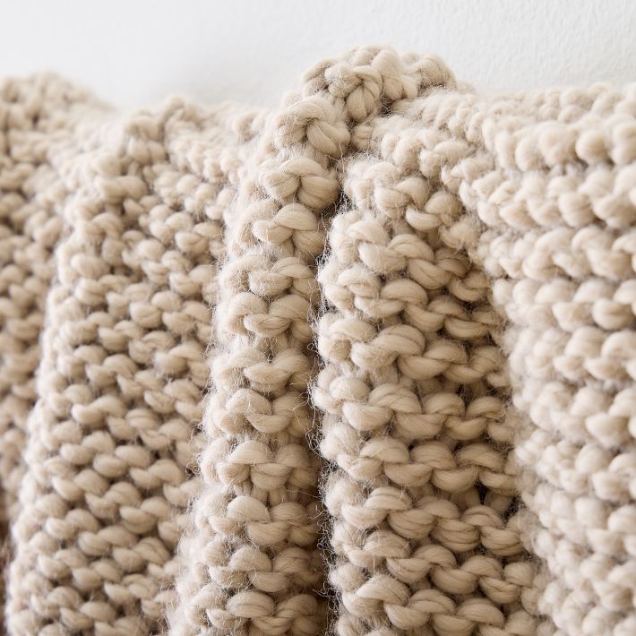 Chunky Bauble Knit Throw | West Elm