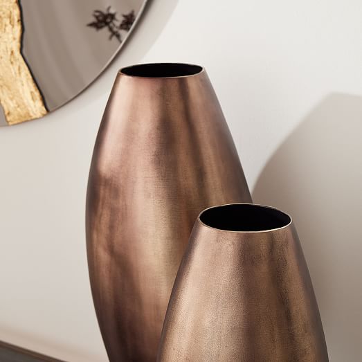 Organic Metal Vases | West Elm
