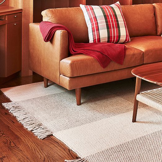 Fringe Plaid Rug | West Elm