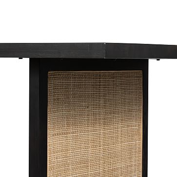 Yvette Woven Rectangle Dining Table (84") | West Elm