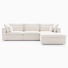 Harmony Modular 4-Piece Ottoman Sectional (120") | West Elm