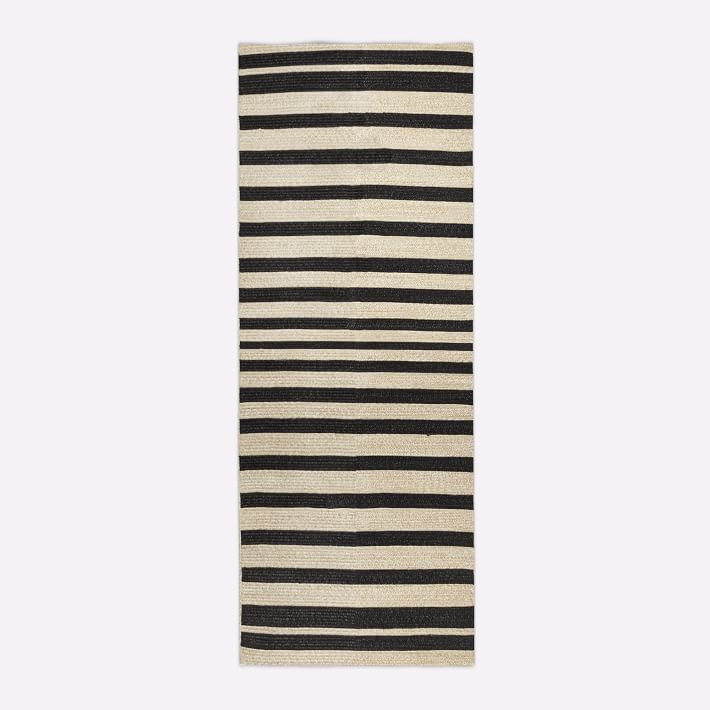 Woven Cable Stripe Outdoor Rug | West Elm