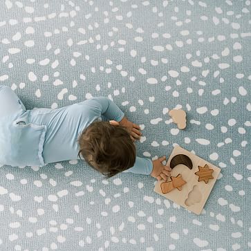 Wander & Roam Reversible Antelope & Stripe Playmat | West Elm