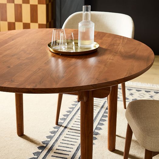 Keira Solid Wood Round Dining Table (48") | West Elm