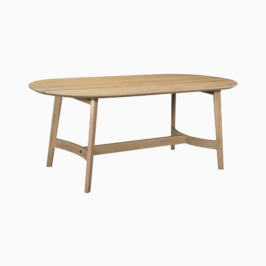 Solid Oak Oval Dining Table | West Elm