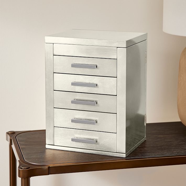 Mid-Century Champagne Lacquer Jewelry Boxes | West Elm