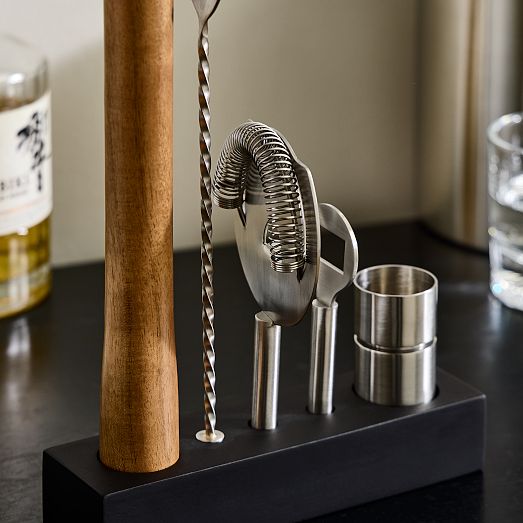Streamline Metal Bar Tools w/ Stand | West Elm