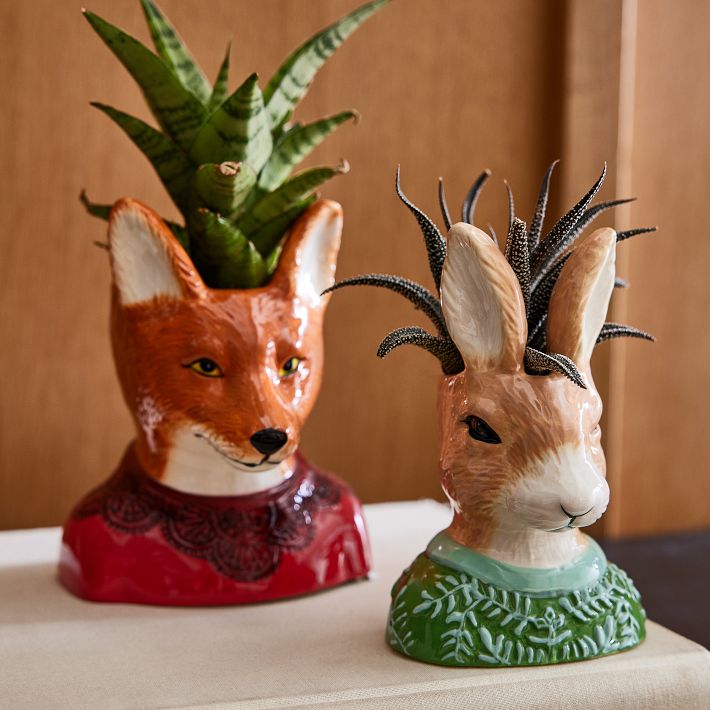 Dapper Animal Planters | West Elm