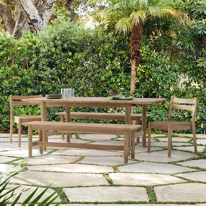 Hargrove Outdoor Dining Bench | West Elm