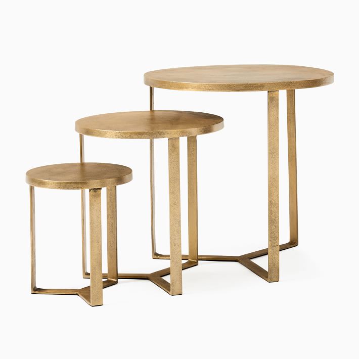 Reese Nesting Side Tables (10"–20") - Set of 3 | West Elm