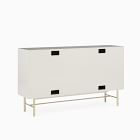 Modernist Wood & Lacquer Shallow Media Console (48") | West Elm