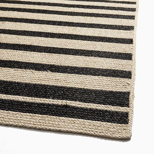 Woven Cable Stripe Outdoor Rug | West Elm