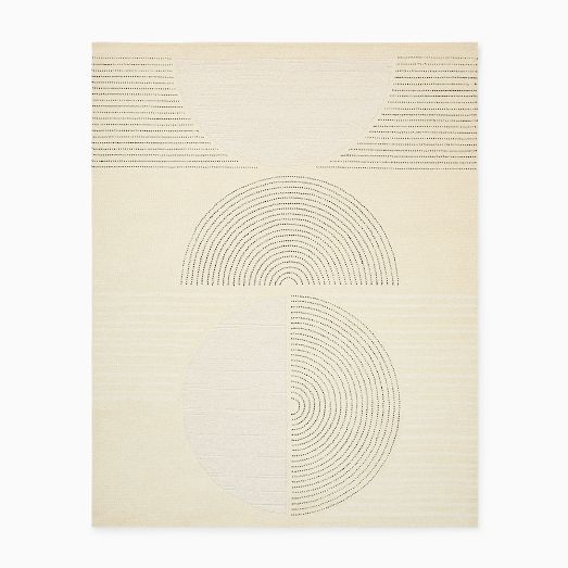 Contiguous Circles Wool Rug | West Elm